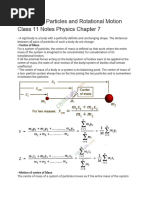 Physics Notes Class 11 Chapter 7 System of Particles and Rotational ...