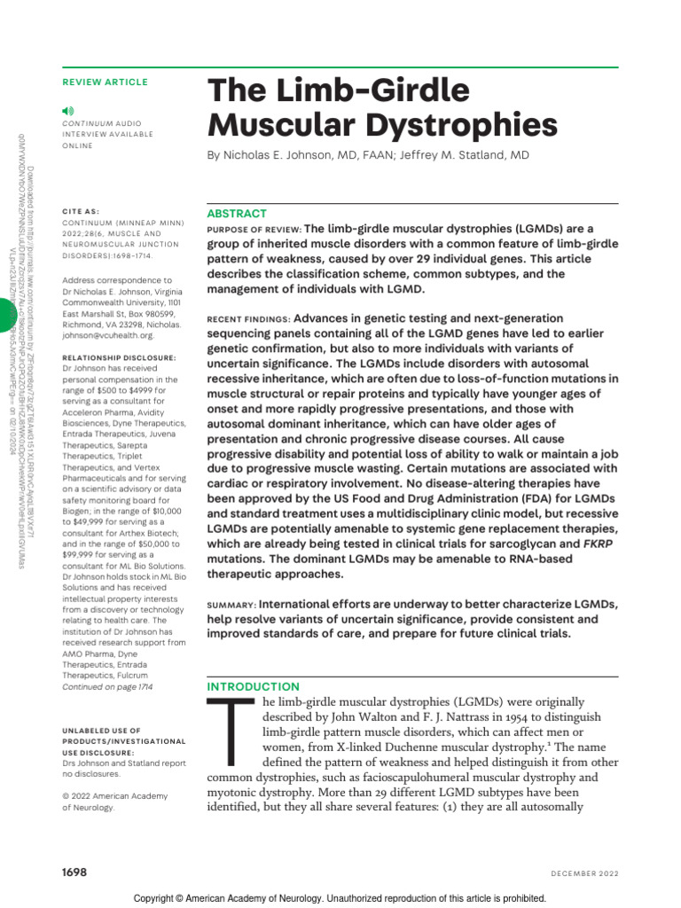 the_limb_girdle_muscular_dystrophies.10 | PDF | Muscular Dystrophy ...