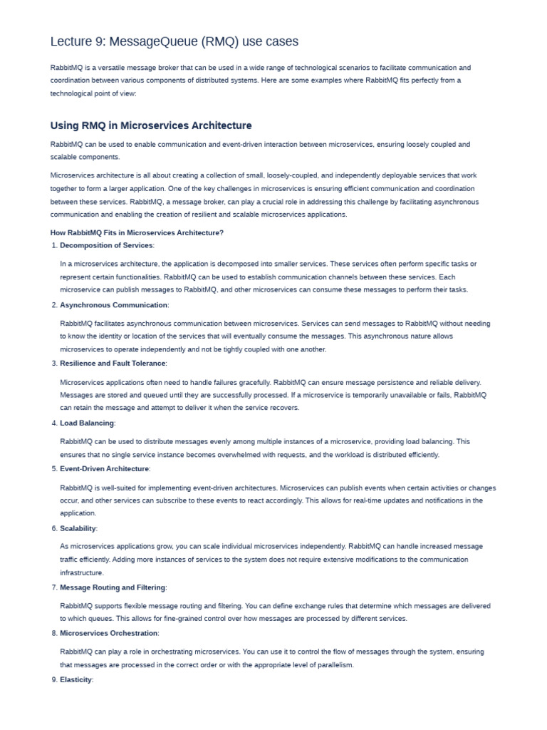 Lecture_9__MessageQueue_RMQ_use_cases | PDF | Internet Of Things | Load ...