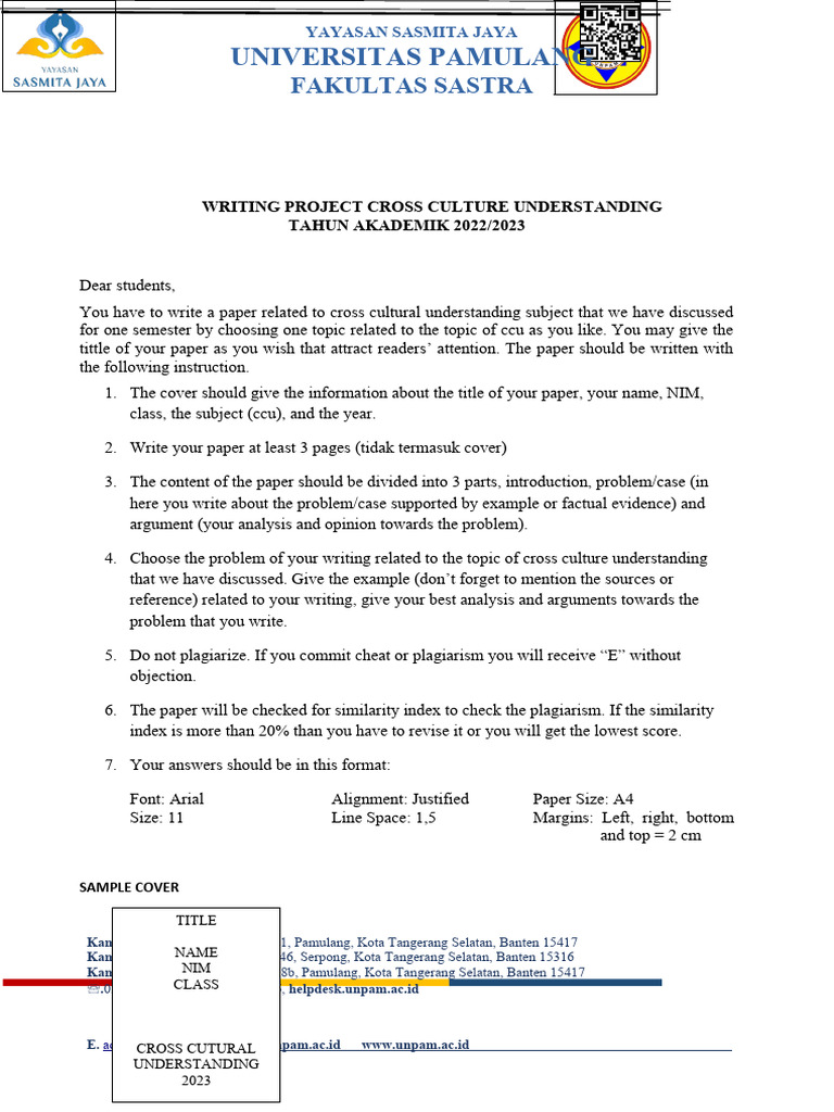 Writing Project Ccu | PDF | Psychology