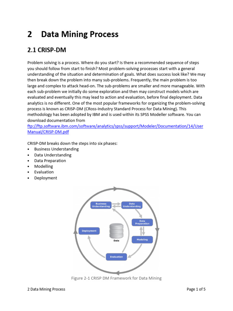 2 Data Mining Process | PDF | Data | Goal