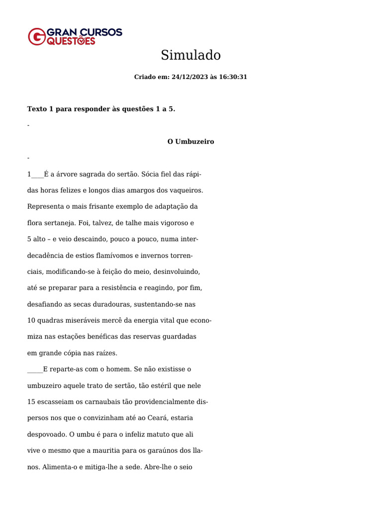 Portugu S Interpretacao | PDF | Brasil | Economia