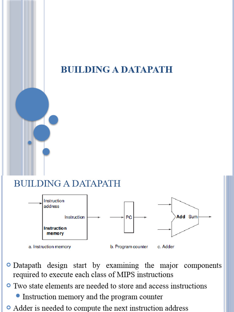 Building a Datapath | PDF | Input/Output | Computer Hardware Building a Datapath | PDF | Input/Output | Computer Hardware