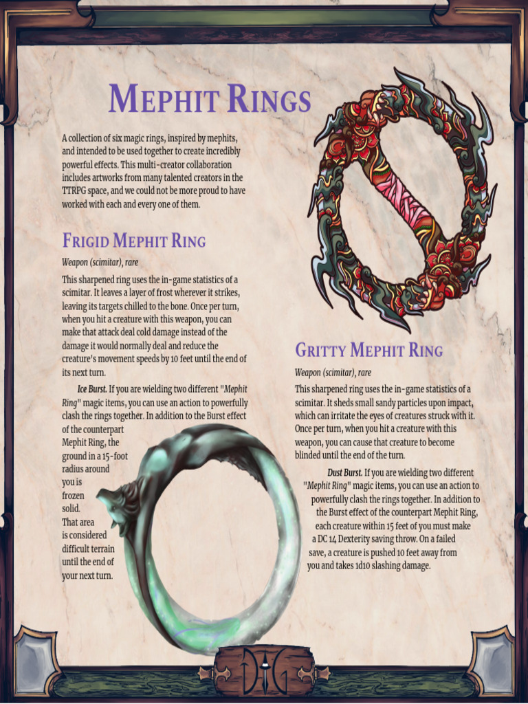 Mephit Rings: Magic Weapon Collection | PDF