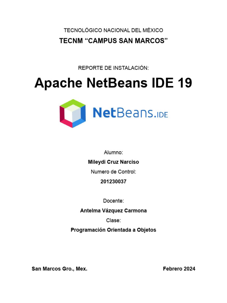 Instalación de NetBeans IDE 19 y JDK | PDF | Entorno de desarrollo ...
