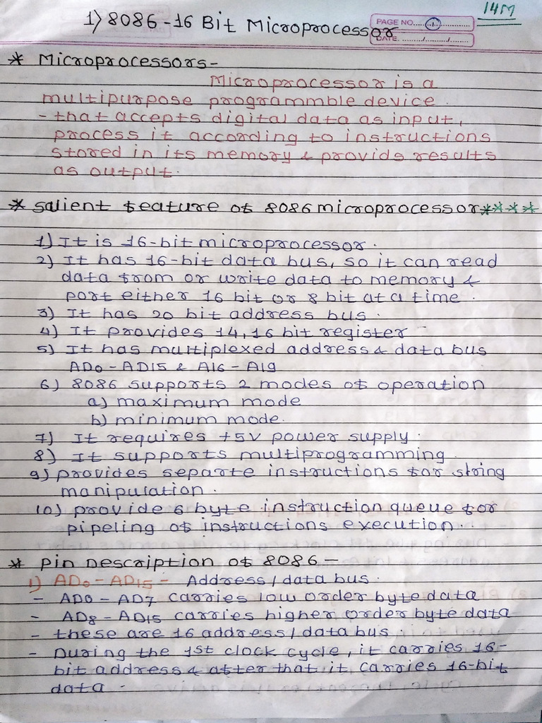 MIC 1 Chapter Notes | PDF