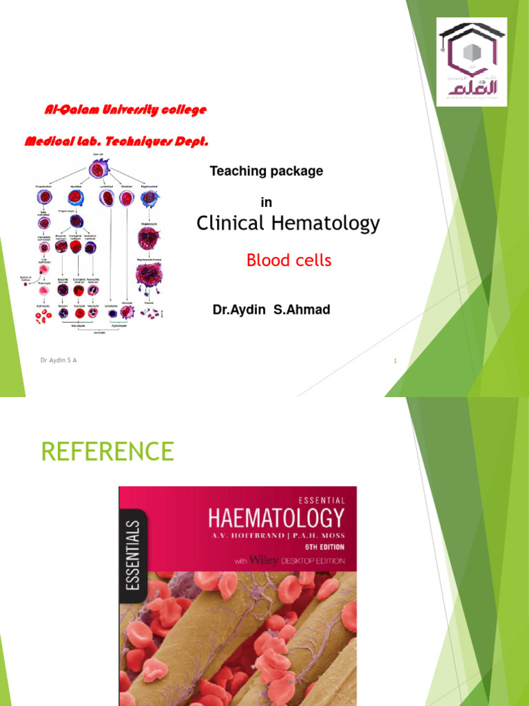 Blood Cell Formation and Blood Cells | PDF | White Blood Cell | Red ...