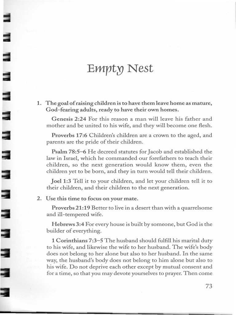 Empty Nest | PDF | Bible Content | Old Testament Books