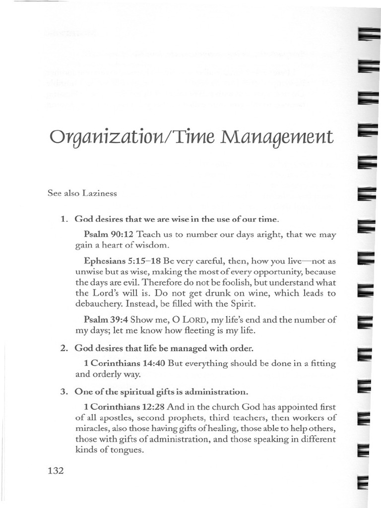 Organization-Time Management | PDF | Abrahamic Religions | Theology