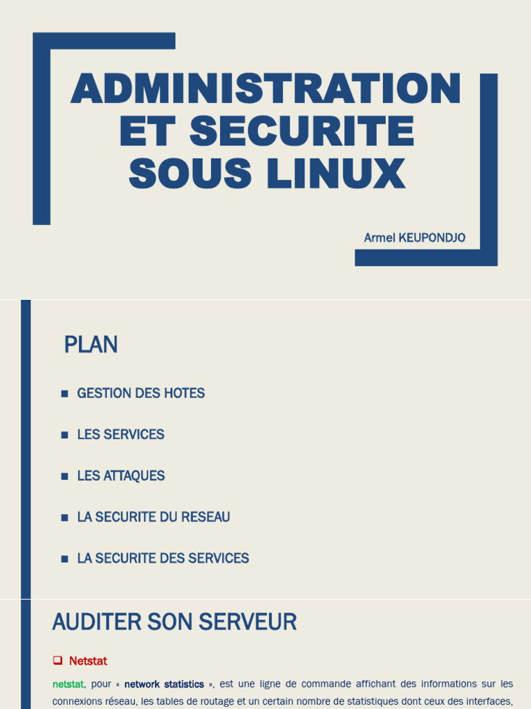 Sécuriser un serveur Linux avec Iptables | PDF | Architecture de réseau ...