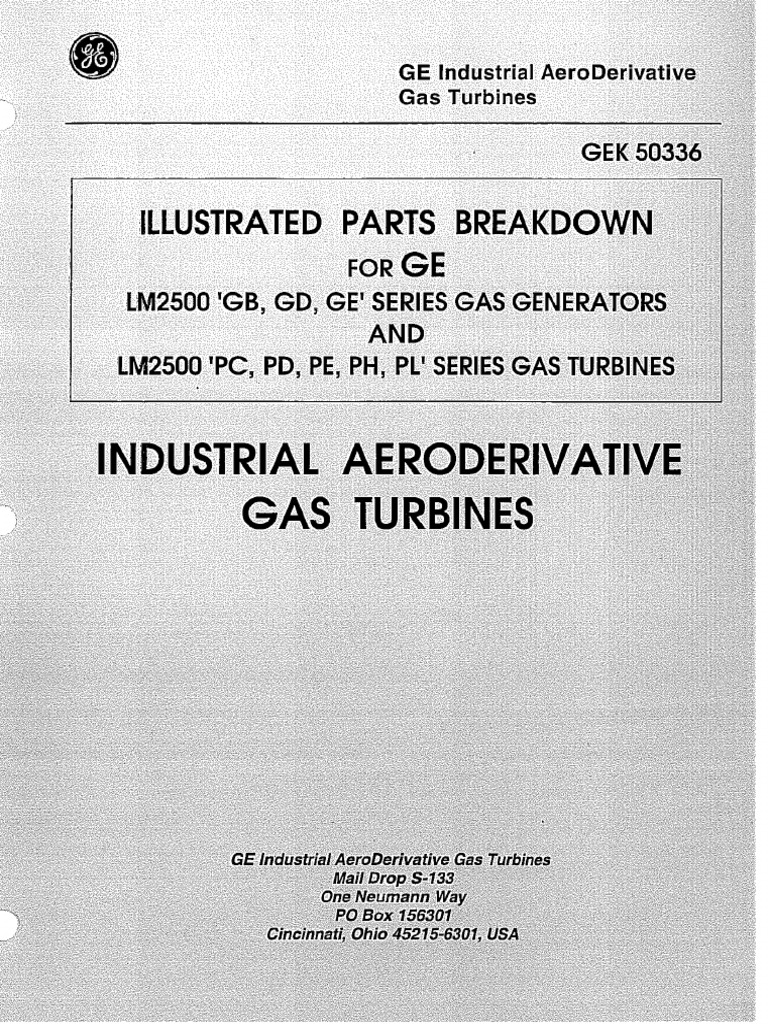 Illustrated Parts Breakdown (GEK 50336) | Download Free PDF | Turbine ...