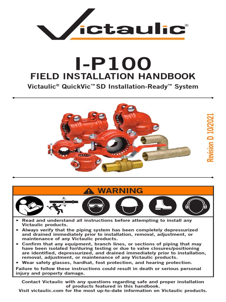 Field Installation Handbook: Victaulic Quickvic SD Installation-Ready ...