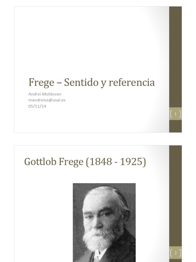 Frege_-_Sentido_y_referencia | PDF | Proposición | Lógica
