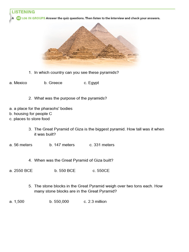 Unit 1 - Lesson 3 - Listening - Verb Collocations | PDF | Egyptian ...