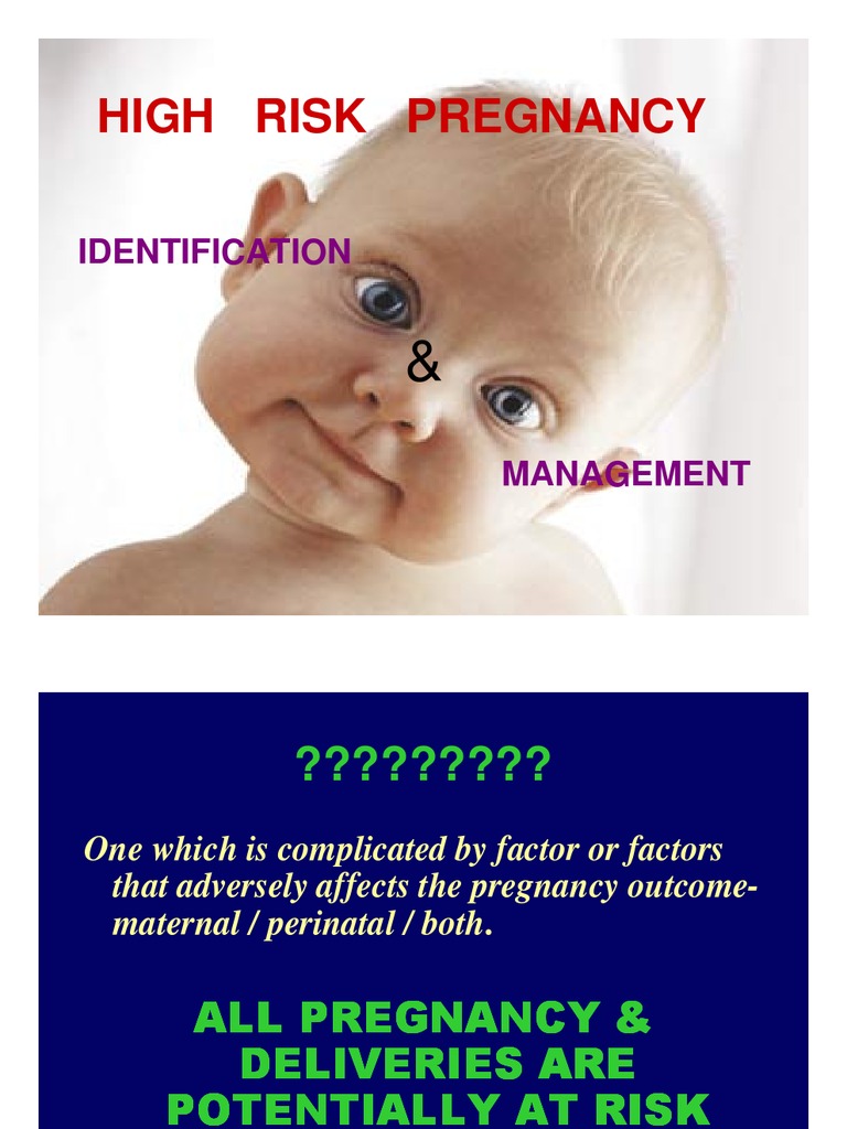 High Risk Pregnancy - Identification and Management | PDF | Childbirth ...