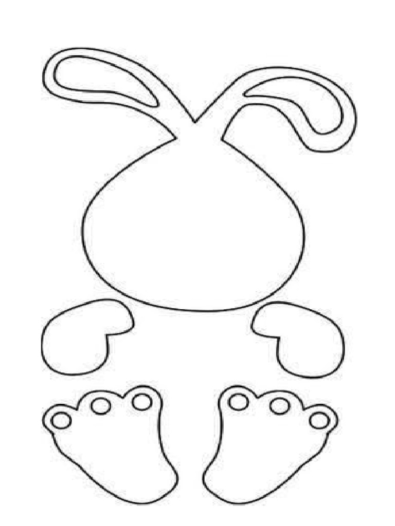 Molde Conejo de Pascua | PDF