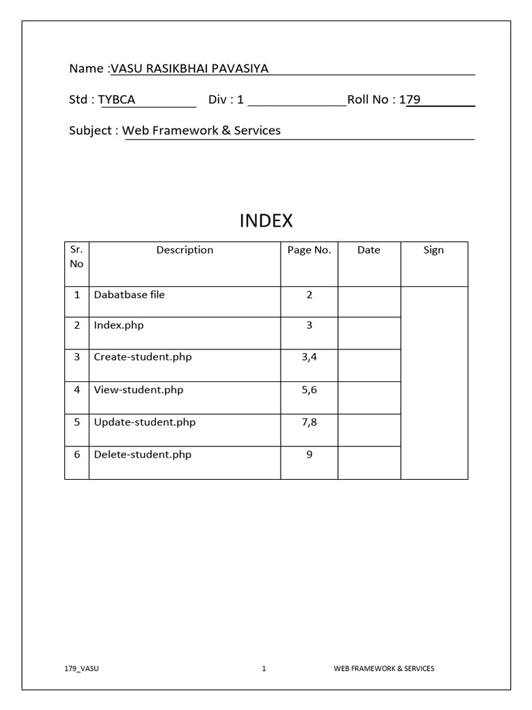 179 Vasu Pavasiya Download Free Pdf Databases Database Index 
