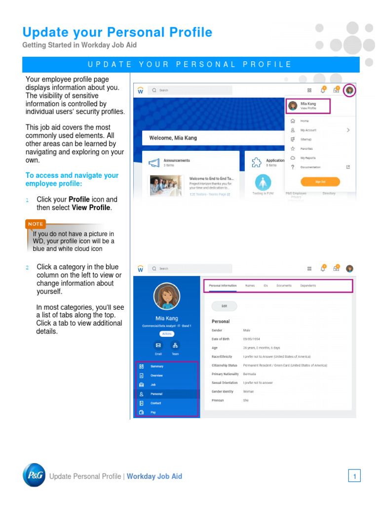 Update Personal Profile - English | PDF | Icon (Computing) | Banks