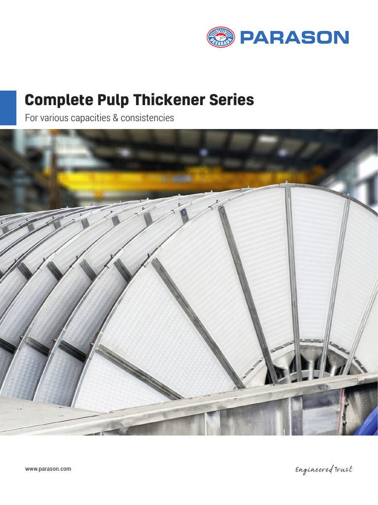 05 Complete Pulp Thickener Series | PDF | Filtration | Pulp (Paper)