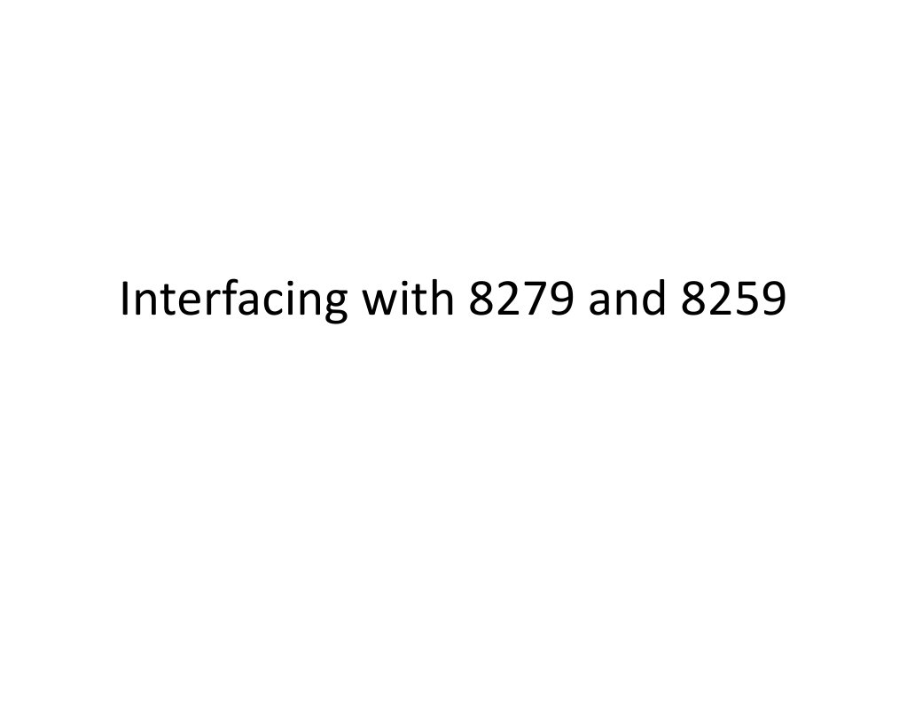 8279 Keyboard/Display Interface Guide | PDF