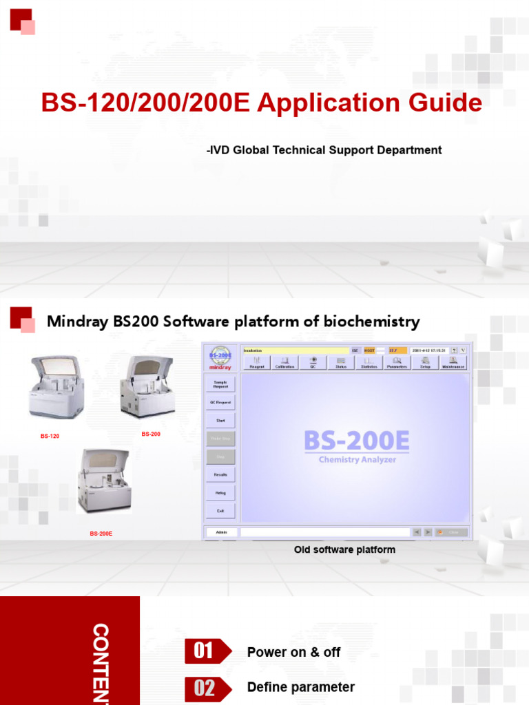 CA BA BS 120&200&200E Application Guide .Ppt | PDF | Calibration | Barcode