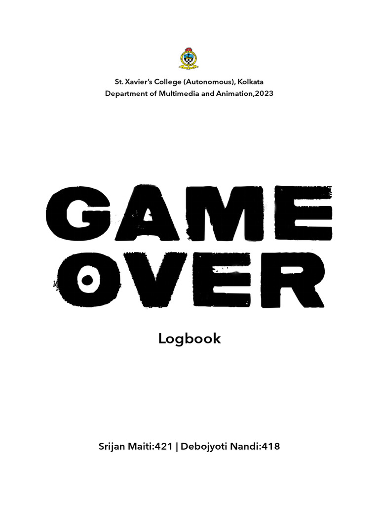Game Over Logbook (1) | PDF | Blender (Software) | 3 D Computer Graphics