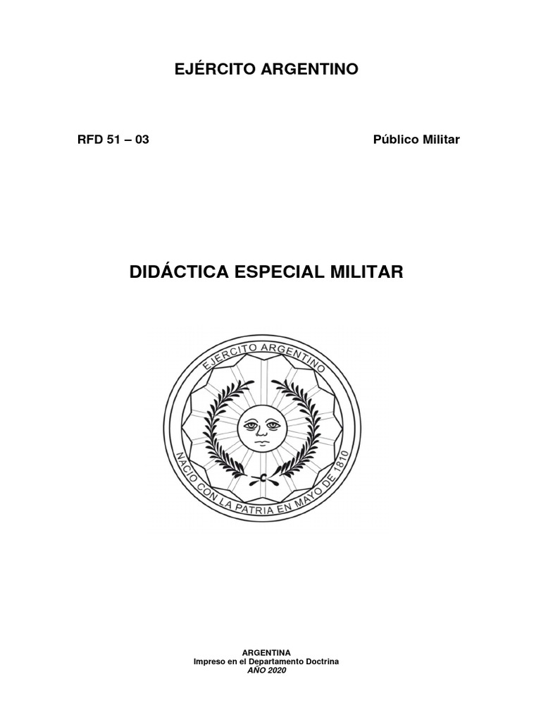 Didáctica Especial Militar | PDF | Evaluación | Aprendizaje