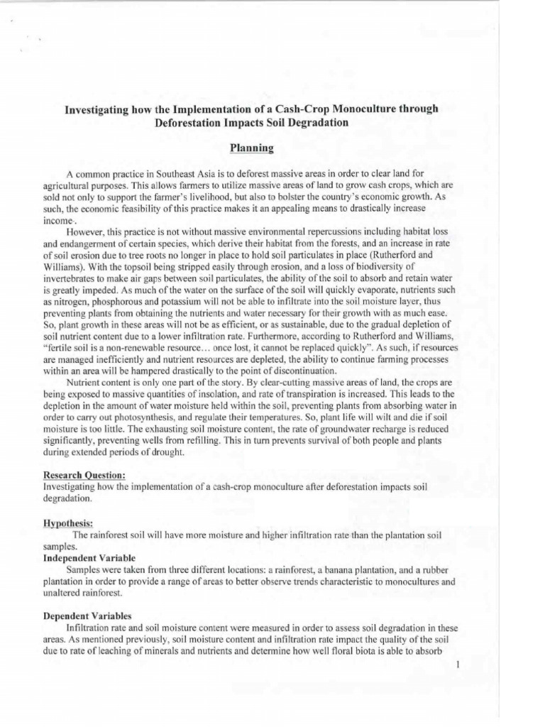 IA sample Monoculture | PDF