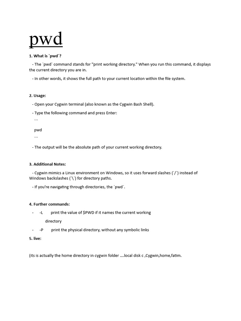 Commands 1 | PDF | Computer File | Directory (Computing)