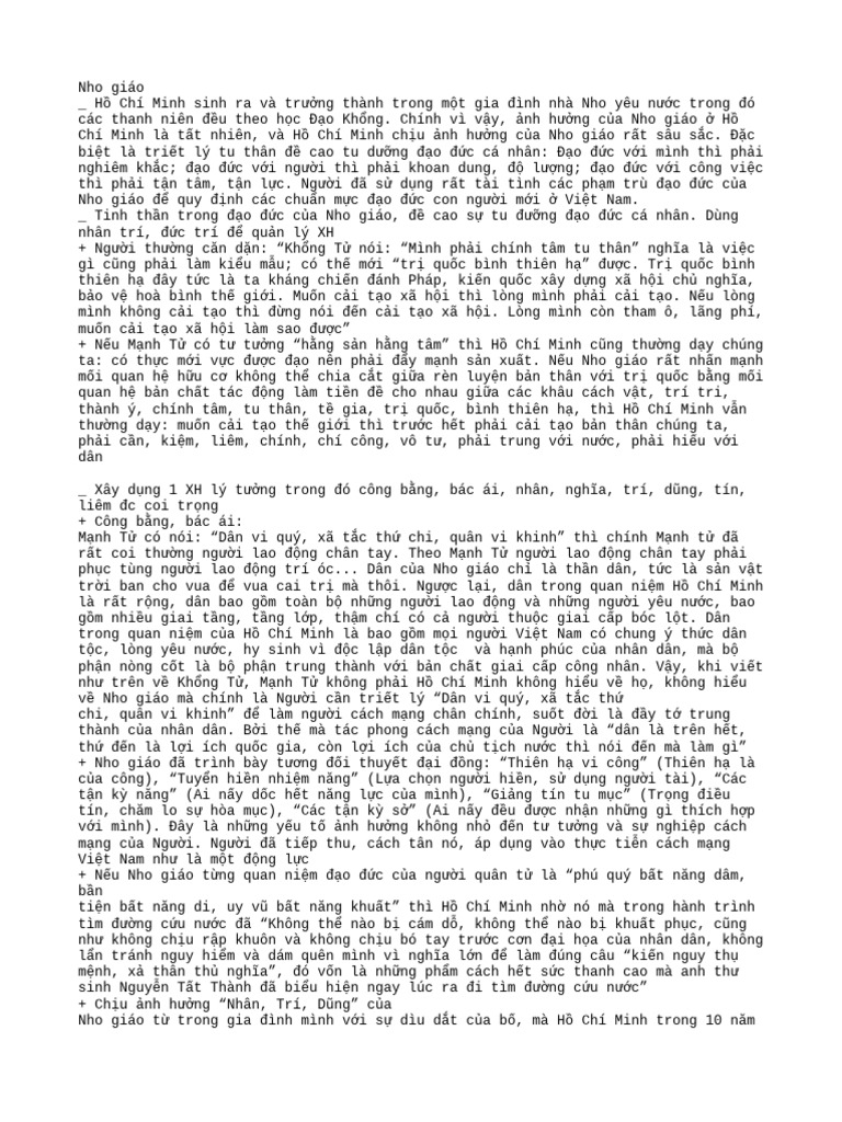 Nho Giáo | PDF