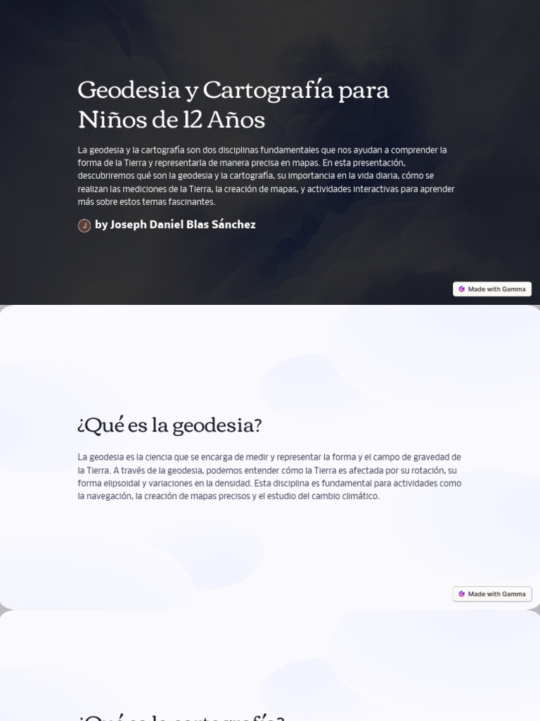 Geodesia y Cartografia para Ninos de 12 Anos | PDF | Mapa | Sistema de ...