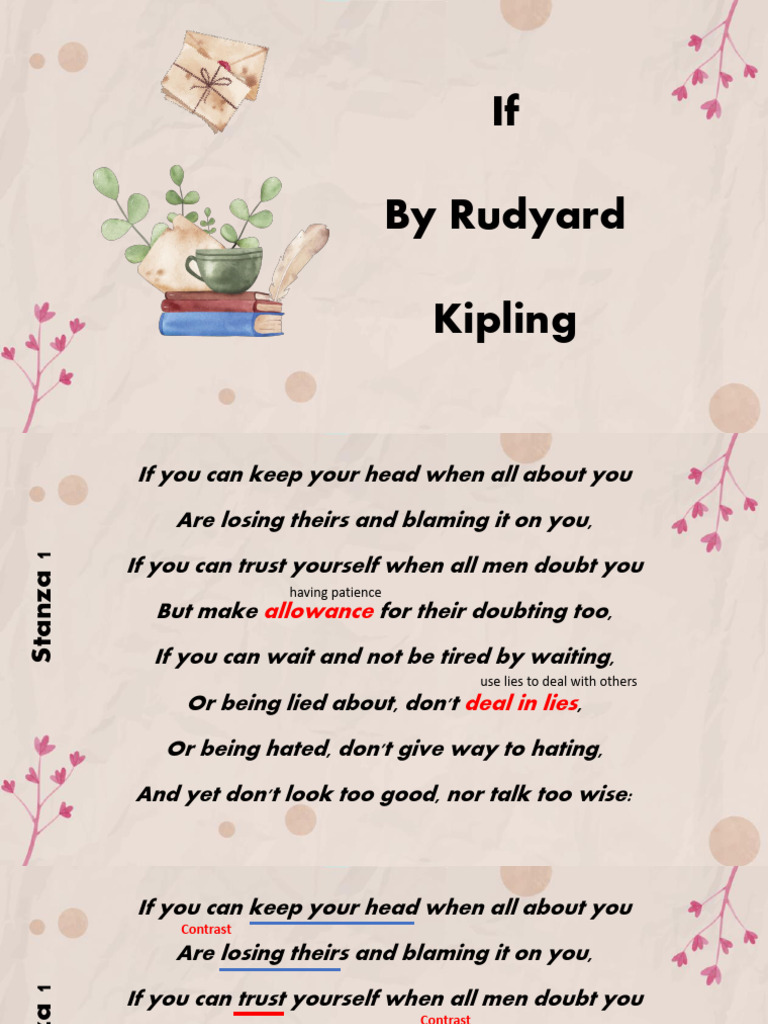 If by Rudyard Kipling | PDF