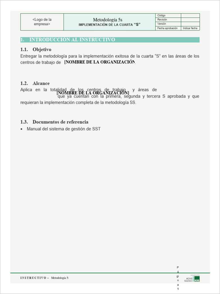 PRO - 17 - ITT - 04 Implementación de La Cuarta S | PDF