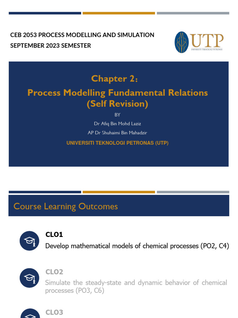 Chapter 2 Process Modelling Fundamental Relations | PDF | Chemical Reactor | Heat