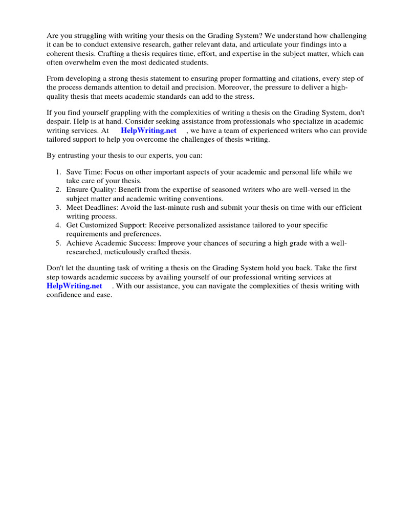 Grading System Sample Thesis | PDF | Thesis | Usability