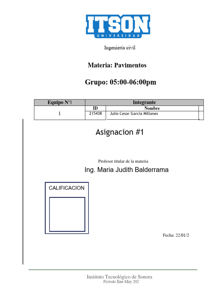 Asig 1 | PDF | Ingeniero civil | Ciencias fisicas