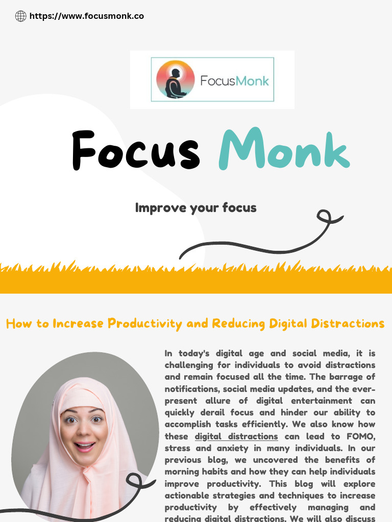 How To Increase Productivity and Reducing Digital Distractions | PDF ...