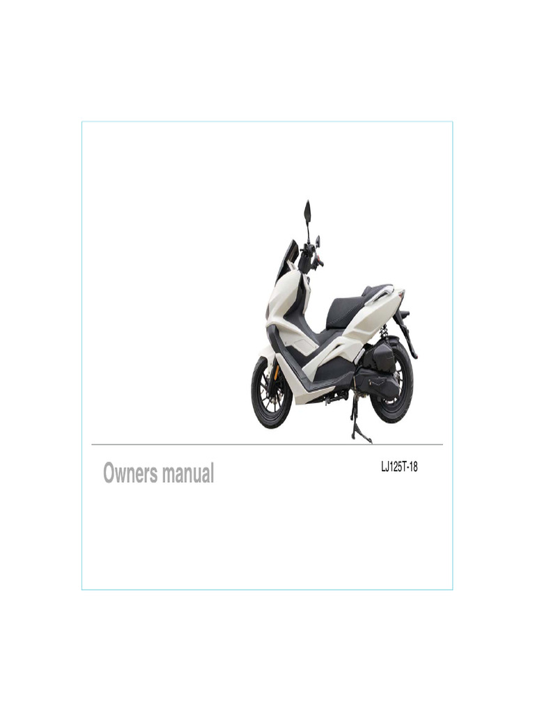 LJ125T 18 Instructions | PDF | Throttle | Fuel Economy In Automobiles