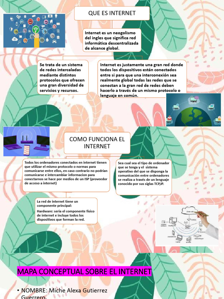 Mapa Conceptual INTERNET | PDF