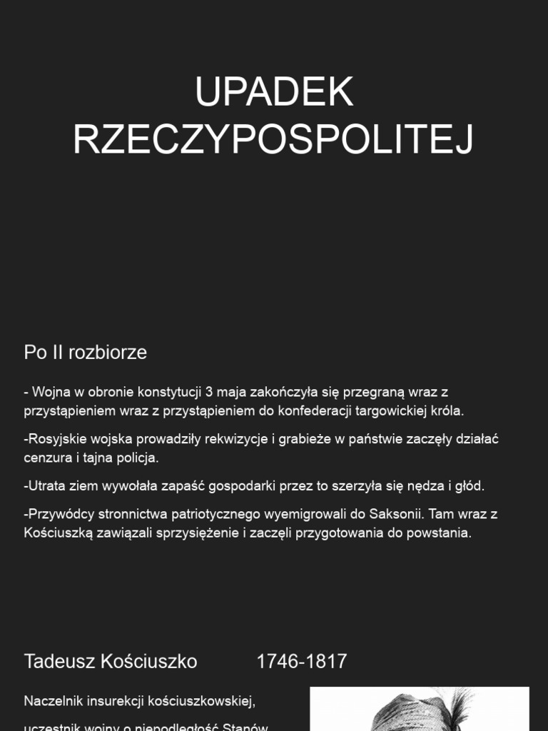 Upadek Rzeczypospolitej | PDF