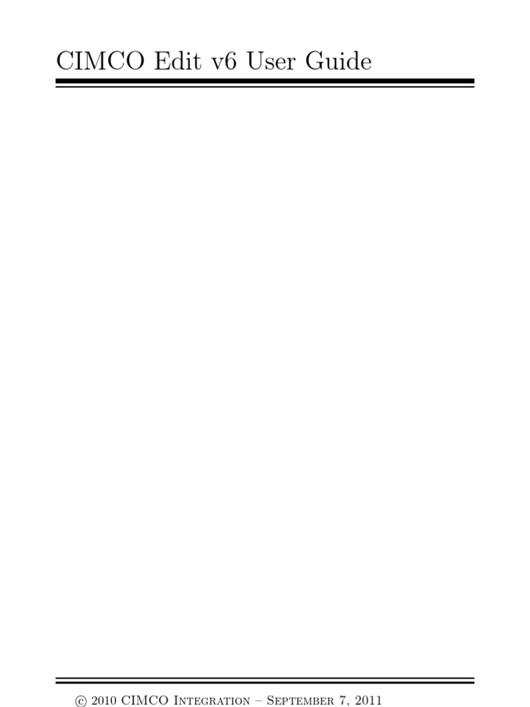 Cimco Edit 6 (En) | PDF | Icon (Computing) | Computer Keyboard
