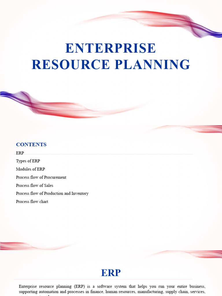 Enterprise Resource Planning - PPSX | PDF | Enterprise Resource Planning | Cloud Computing
