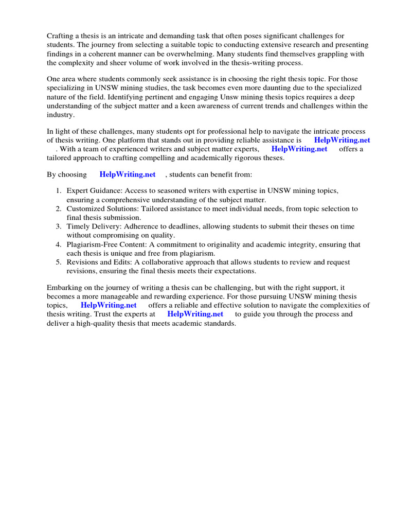 Unsw Mining Thesis Topics | PDF | Data Mining | World Wide Web