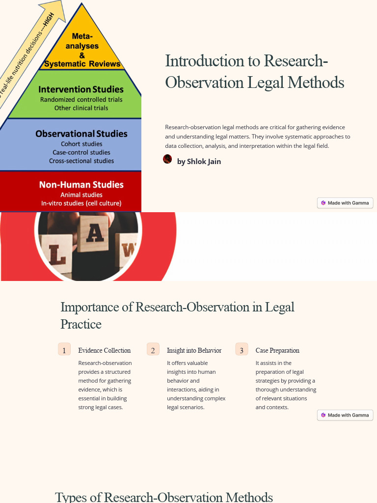Legal Research-Observation Methods | PDF | Information | Data
