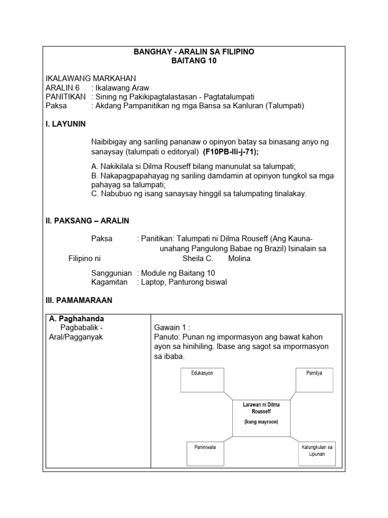 DLP Q2 Aralin 6 Ikalawang Araw | PDF