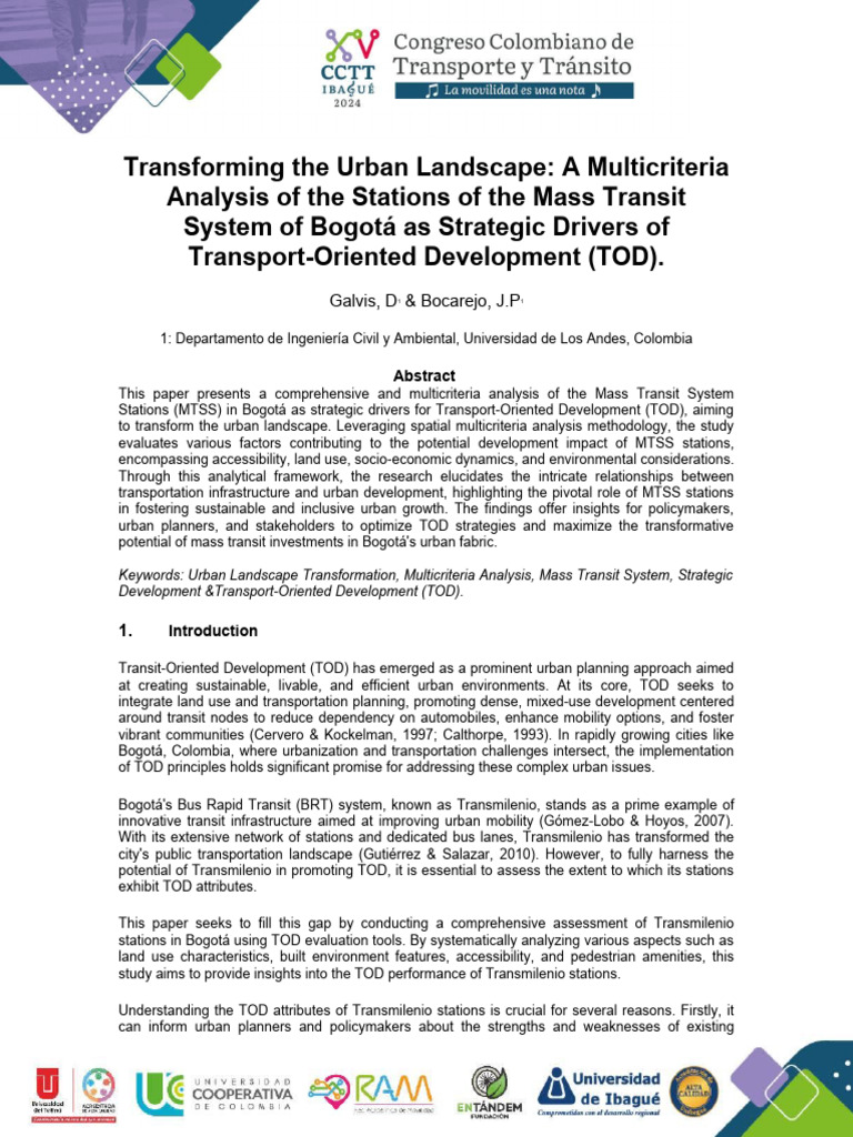 Extended Abstact - Template CCTT2024 | PDF | Urban Planning | Geographic Information System