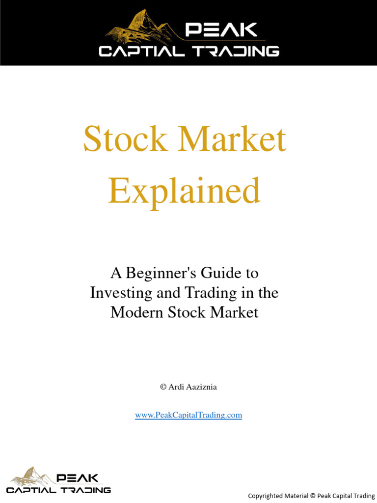 Accompanied PDF Stock Market Explained | PDF | Investing | Exchange ...