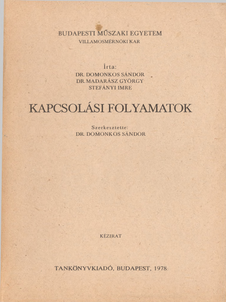 Domonkos Kapcsolási Folyamatok | PDF