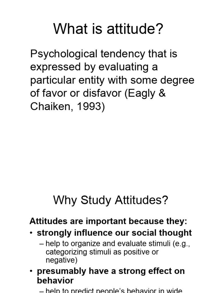 Attitude Revised | PDF | Attitude (Psychology) | Classical Conditioning
