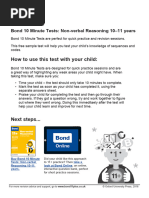 BURT READING TEST Q and A Sheets | PDF